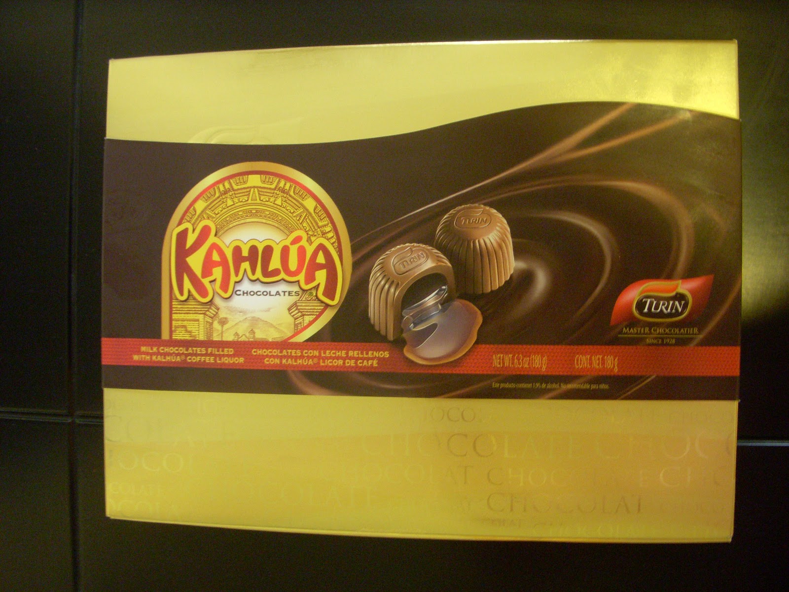 Productos Probados: Chocolate Relleno de Kahlua Turín