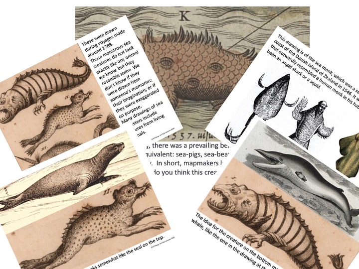 Art Sub Lessons: Middle School Art Lesson - Sea Monsters - Sub Plan