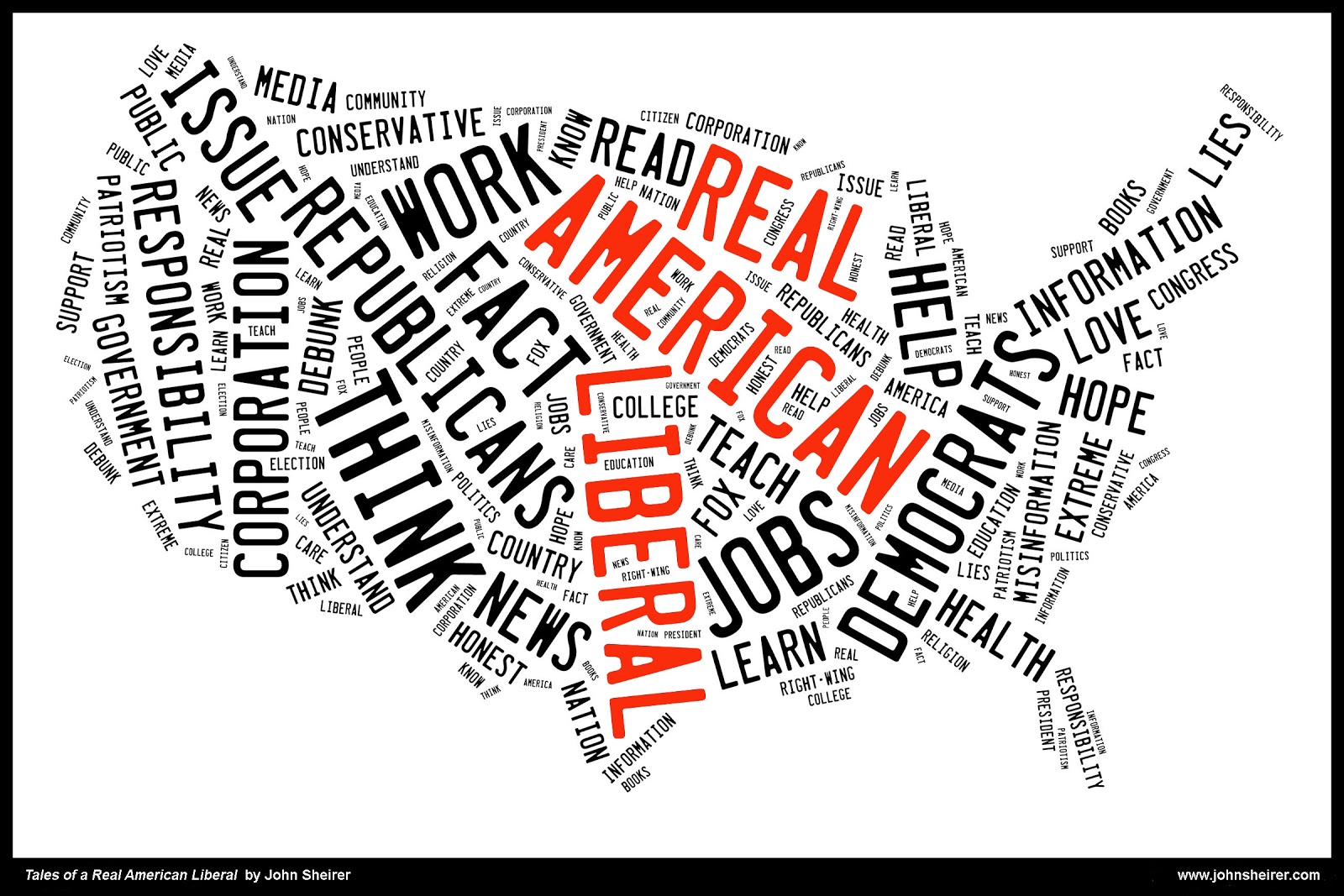 Make Common Sense Common Again: Real American Liberal Word Cloud