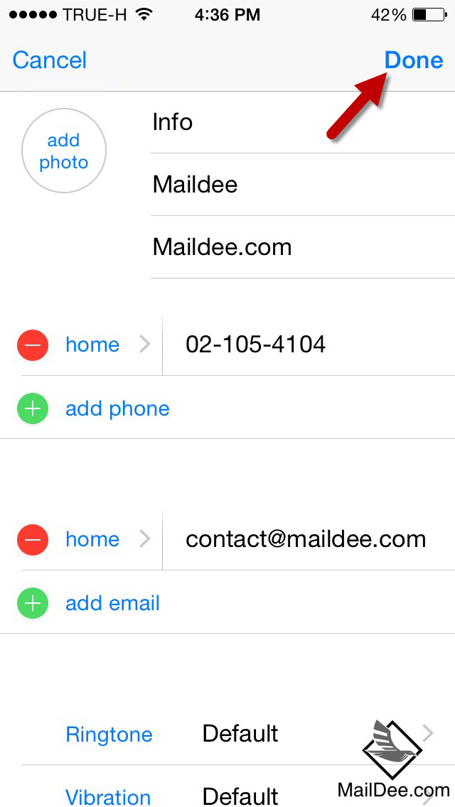 Technology Land Co., Ltd.: [iPhone&iPad] วิธีแก้ไขเบอร์, email และ ข้อมูลใน Contacts