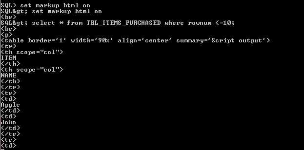 Deep Data Mining Blog: Generate HTML Web Pages from SQL Query Outputs
