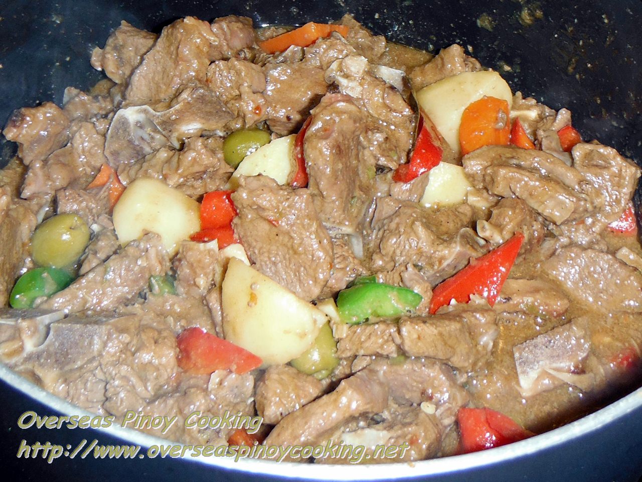 Lamb Kaldereta, Batangas Kaldereta Style