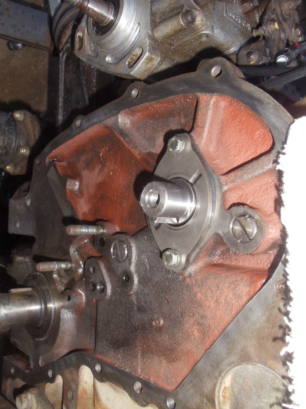 Genocache: Land Rover 19J motor going back together