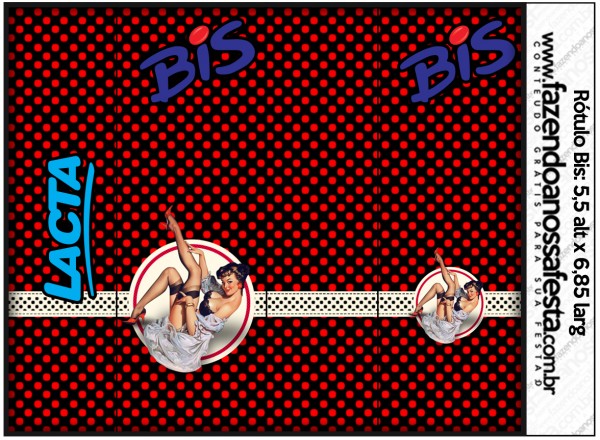 Pin Up in Black with Red Polka Dots: Free Printable Candy Bar Labels ...