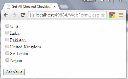 Get All Checked Checkbox Value Using jQuery in Asp.Net CheckBoxList ...