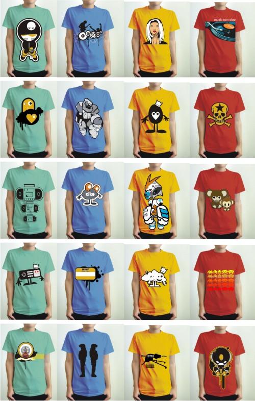 Template Kaos dan Vector Design - Komik-ebook shop