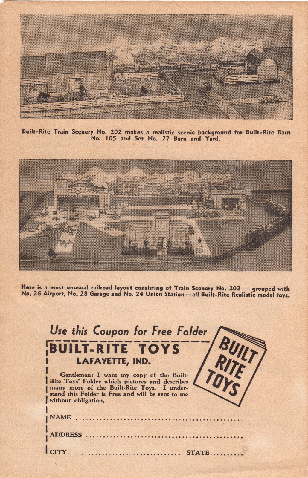 Toys and Stuff: Built-Rite Set No. 7 Army Hangar