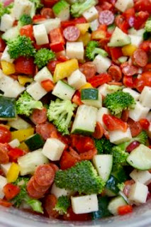 Savory Sweet and Satisfying: Italian Veggie Salad