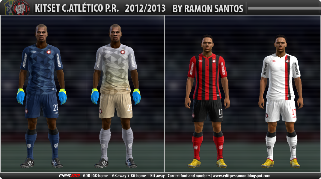 Kitset Atlético PR • PES 2012 ~ Edições by Ramon | Kits, faces, menus e ...