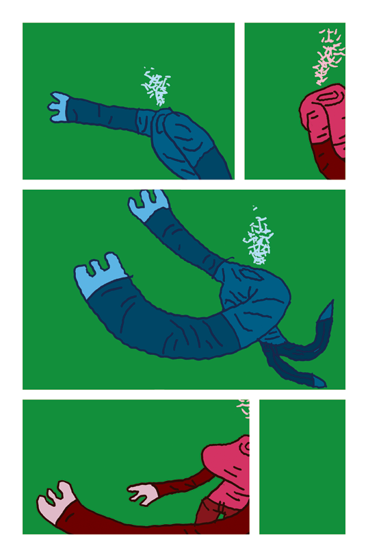 the druid fluid comic: experiment... not finished yet...