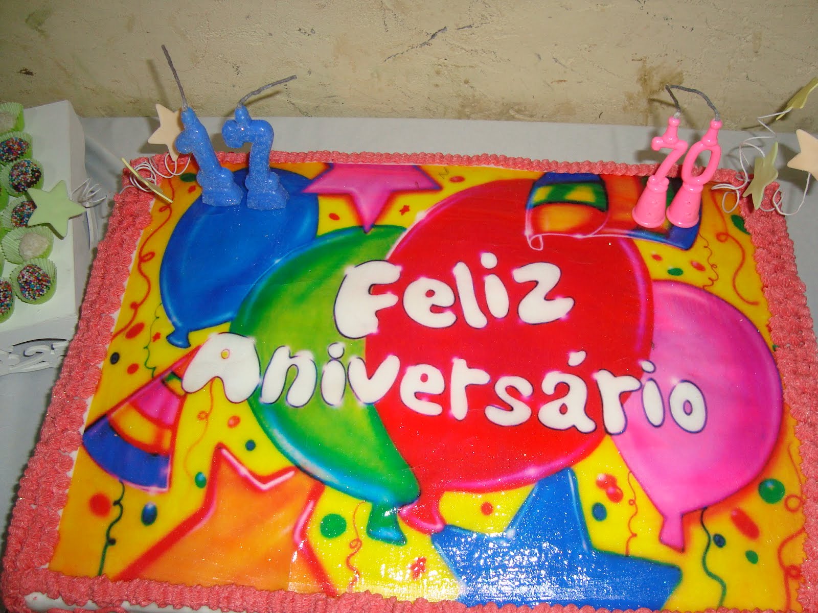 Amor por doce: Bolo Retangular Parabéns