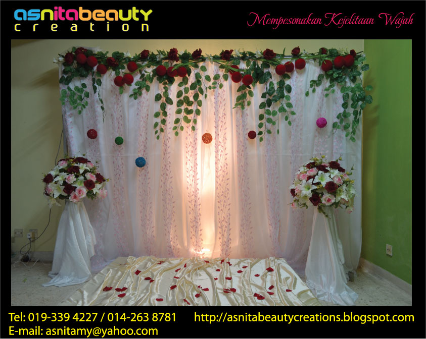 Backdrops untuk Majlis Berendoi | Asnita Beauty Creation