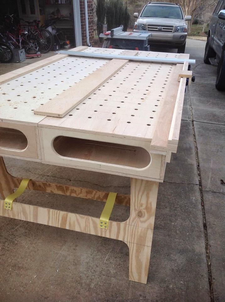 The 2 Car Garage Shop: The Paulk Work Bench and Cross Cut Jig