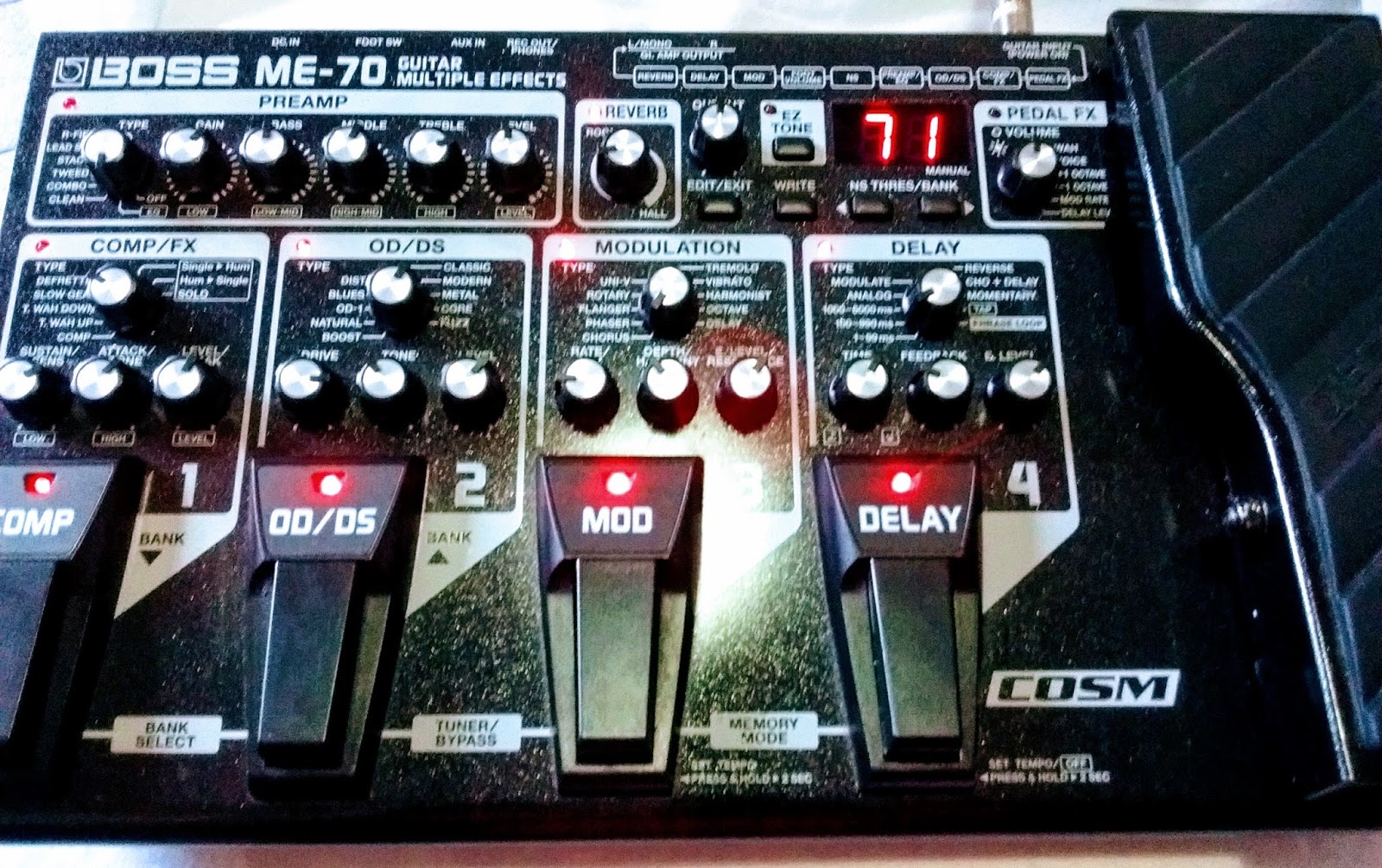Pedalera Multiefectos Boss Me 70 Impecable
