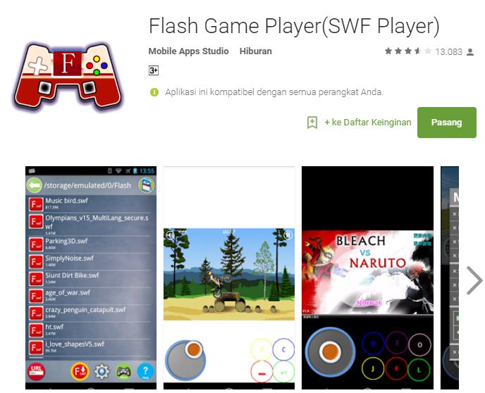 Pateubook: Menjalankan File SWF di Android