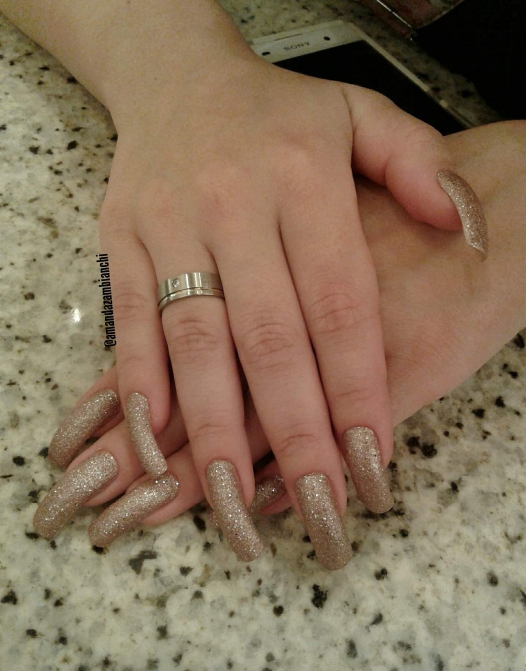 Long Nails: Amanda 's super sexy natural long nails - 4