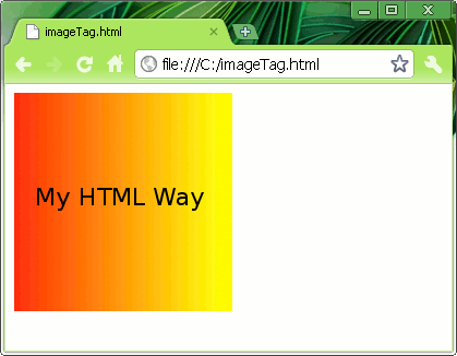 My HTML Way...: The Image Tag