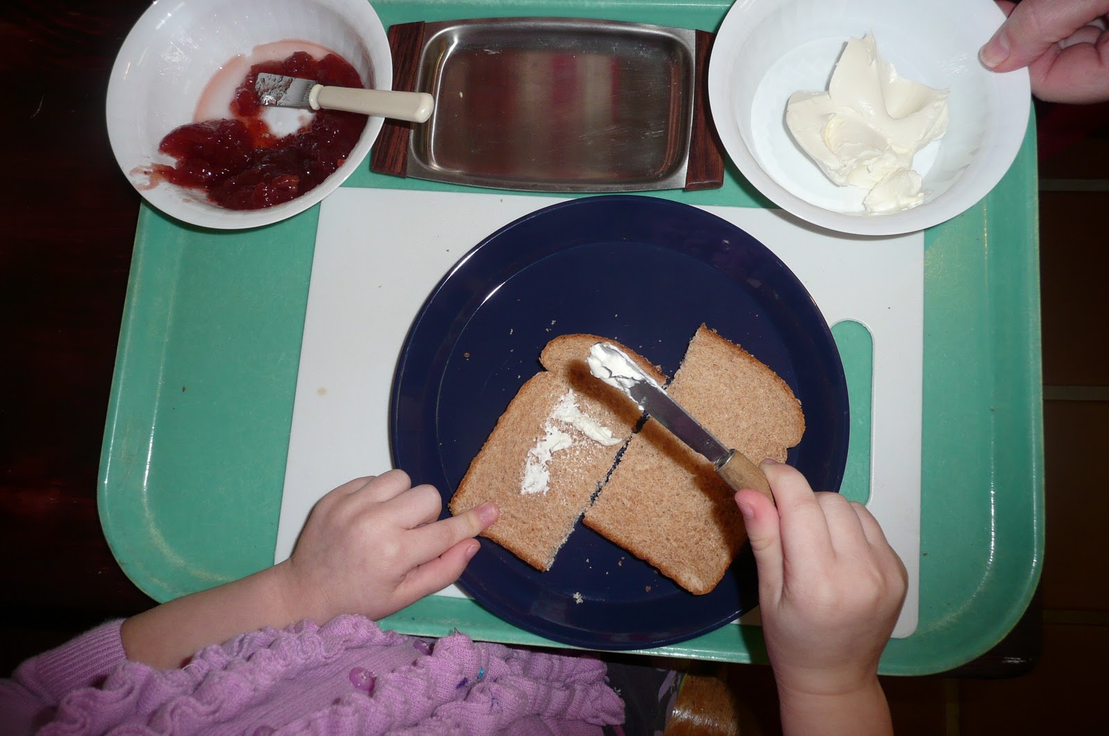 Montessori Teachings: Sandwich Making