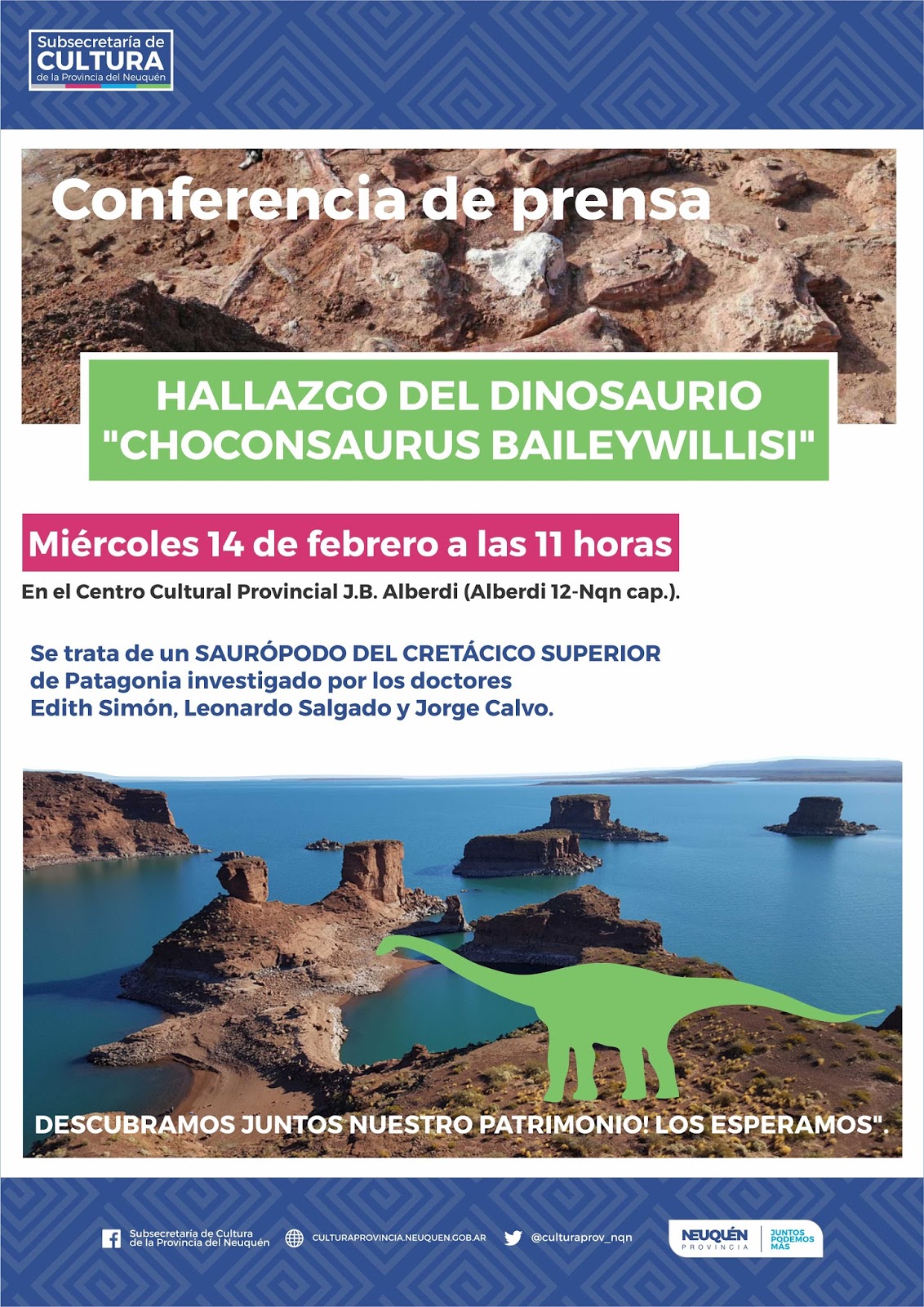 Hallan un dinosaurio del cretácico superior de Patagonia, y lo bautizan ...