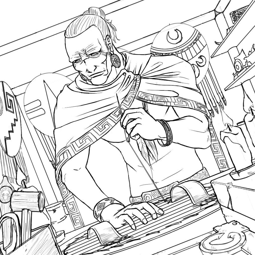 Concept Designs - John Saavedra: Aztec Shield Maker