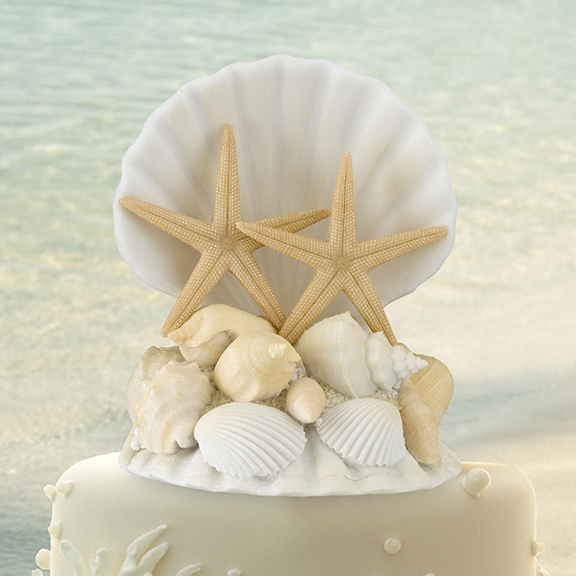 Bridal Dream Hawaii - Wedding Blog: Shell Cake Topper