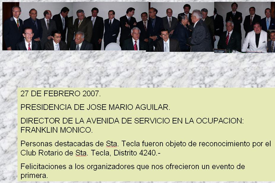 40 Años de Servicio: Nacimiento del Club Rotario de Santa Tecla.