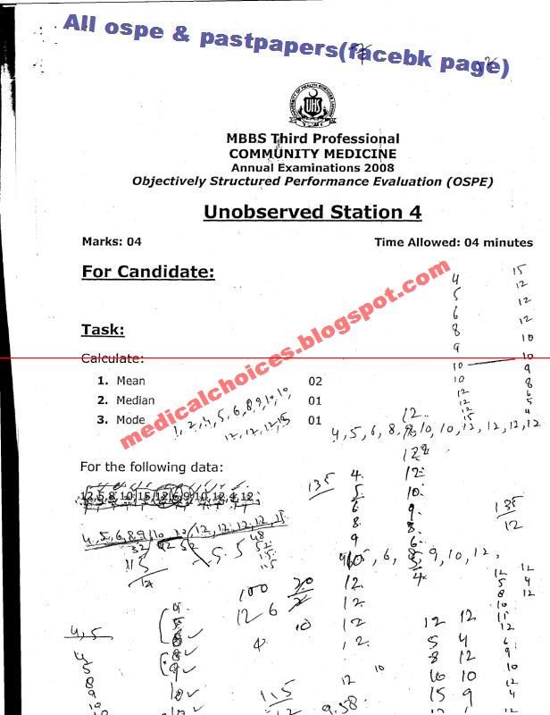 Community Medicine OSPE 4th year MBBS | MEDICAL CHOICES