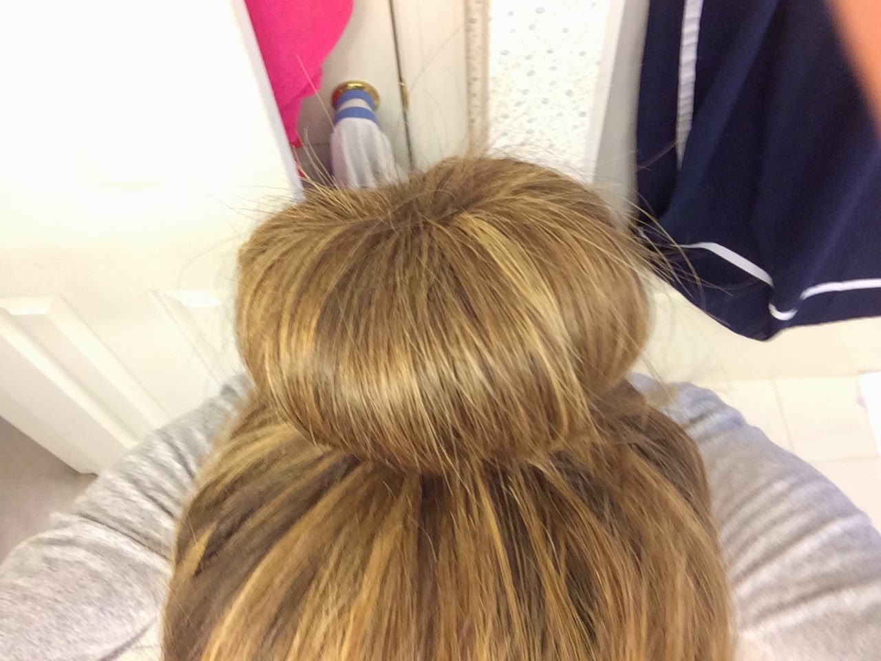 Light on a Hill: 5 minute "sock" bun tutorial