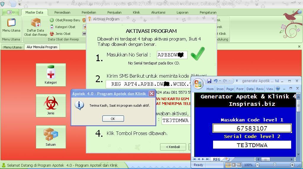 Program Apotek & Klinik 4.0 + Keygen | Generate Software Murah