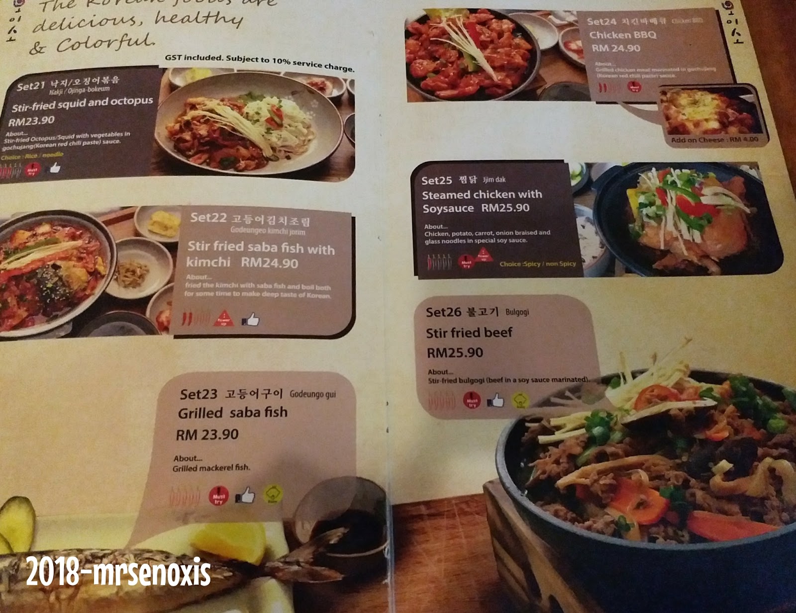 Me as MrsEnoxis: Lunch @ OISO Korean Traditional Cuisine & Café IOI ...