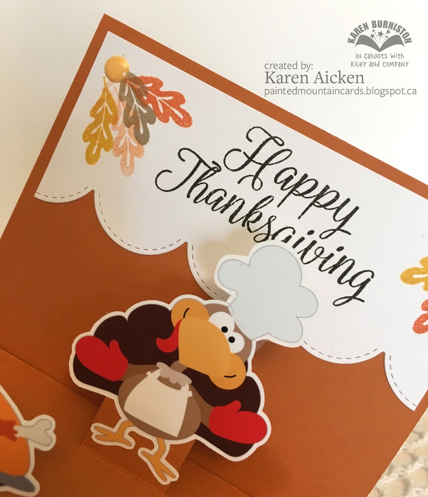 Painted Mountain Cards: Turkey Pop-Up Card