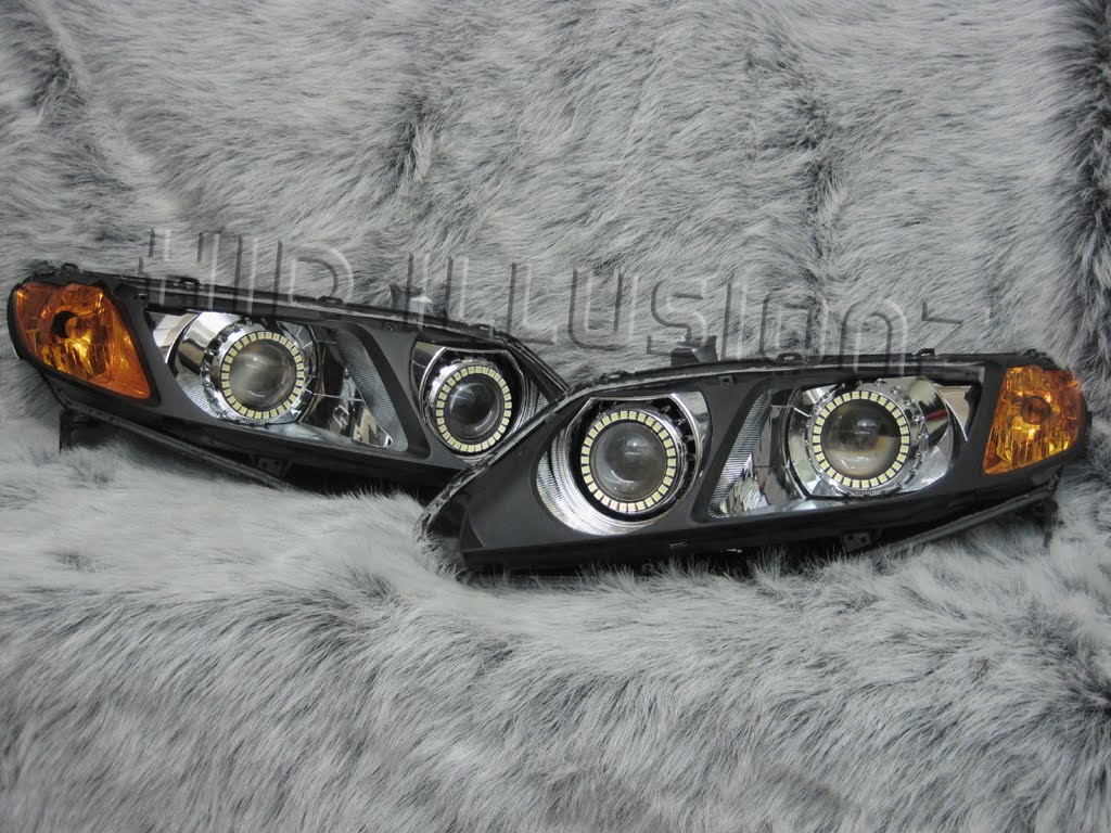 HID ILLUSIONZ: Honda Civic SI Custom LED Angel Eyes SC430 FX35 E46 ...