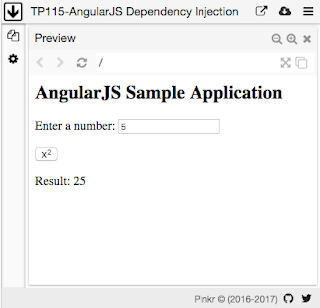 Programming Steps: TP115-AngularJS Dependency Injection