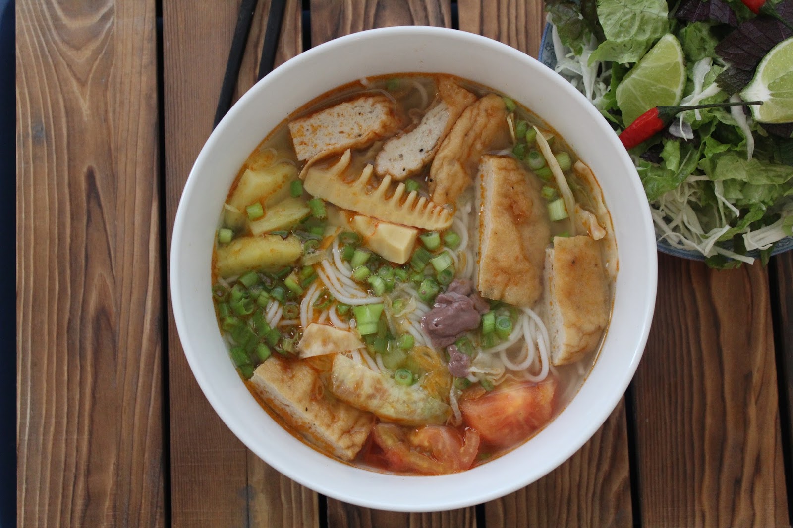 Blog of Salt: Bun Cha Ca - Fish Cake Noodle Soup ( Lent Friendly)