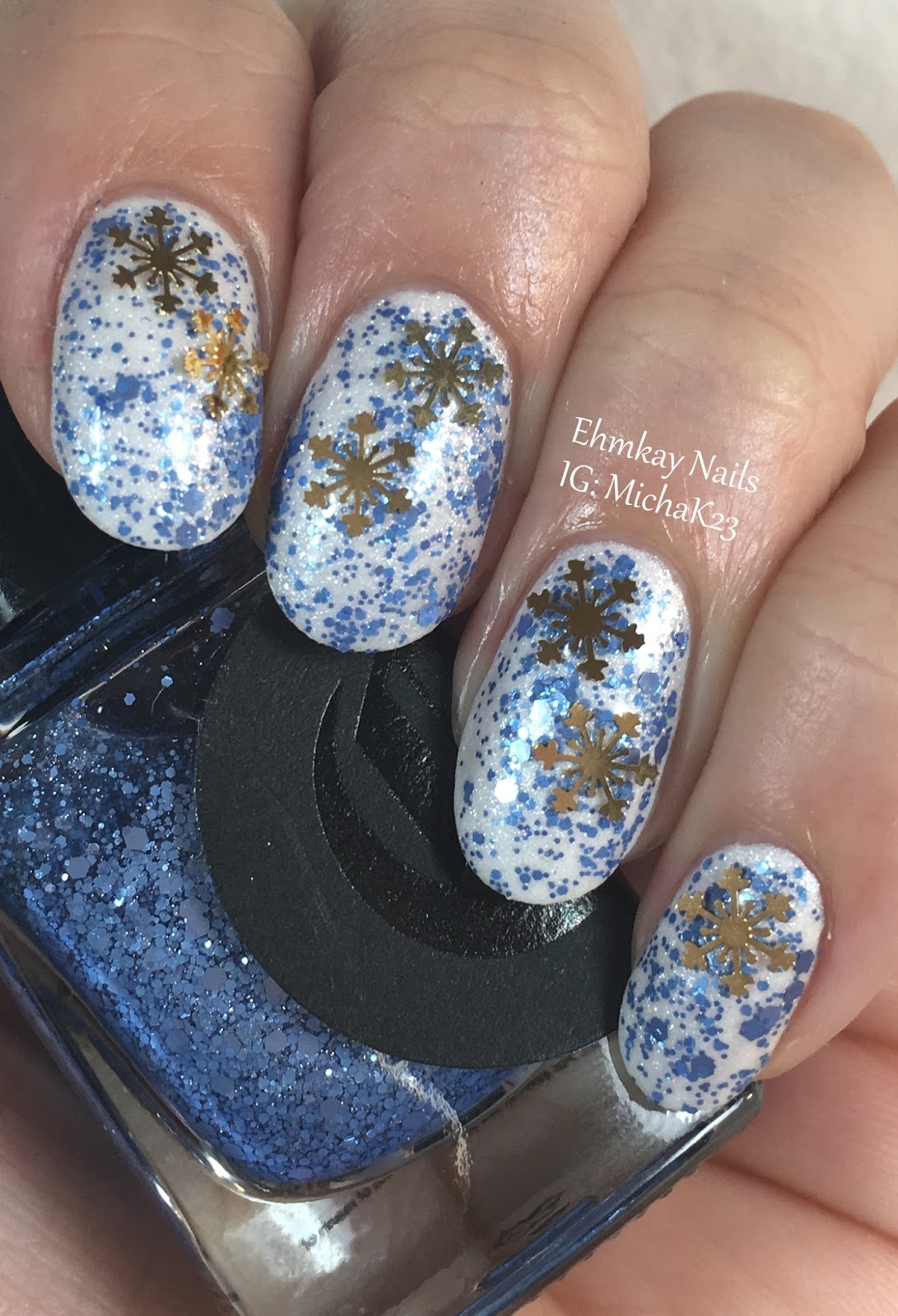 ehmkay nails: Blizzard Nail Art: Zoya Aspen with Cirque Colors Ophelia ...