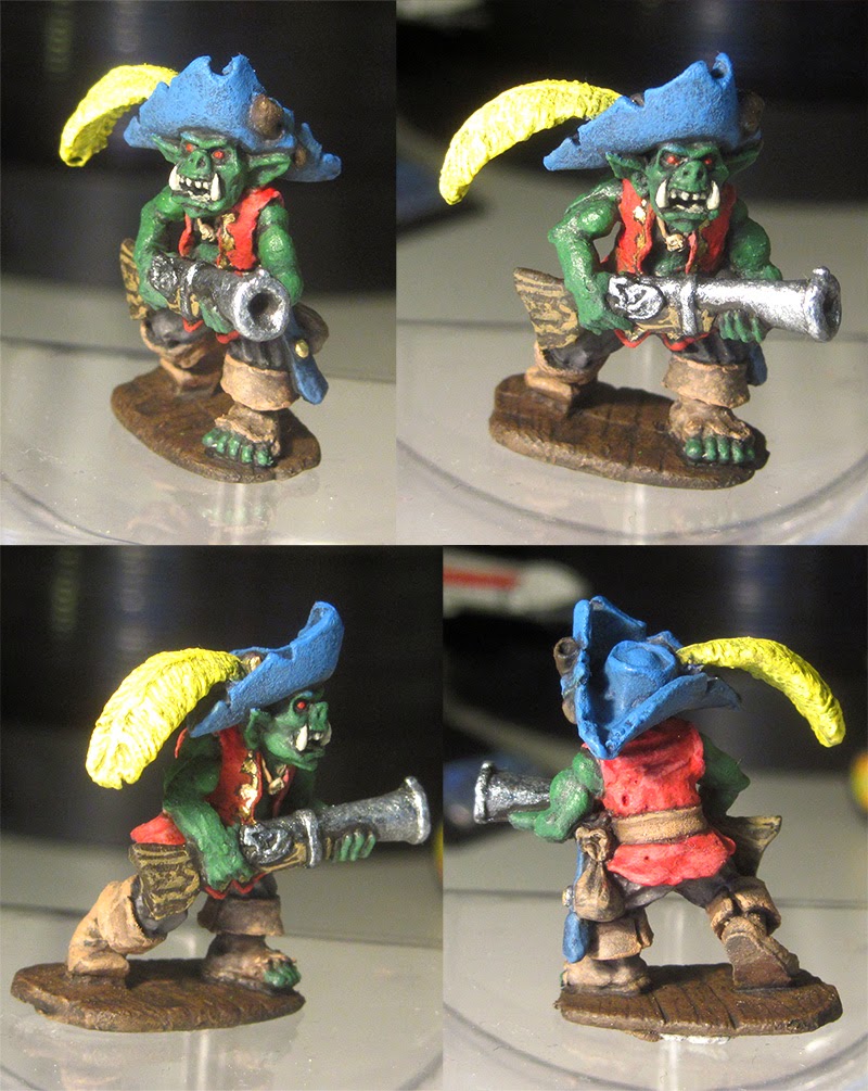 Misfits of Legend: Paint Job - Goblin Pirate Miniature