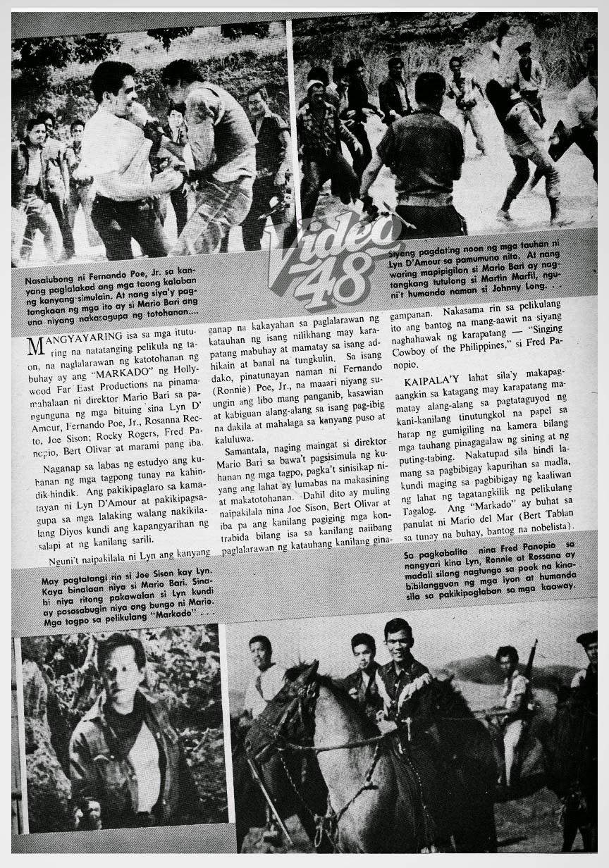 FPJ: FERNANDO POE, JR. AND LYN D'AMOUR IN "MARKADO" (1960)/ THE MOVIE ...