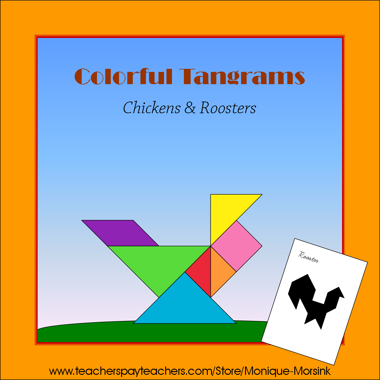 Colorful Tangrams: Polygons - Tangram Patterns