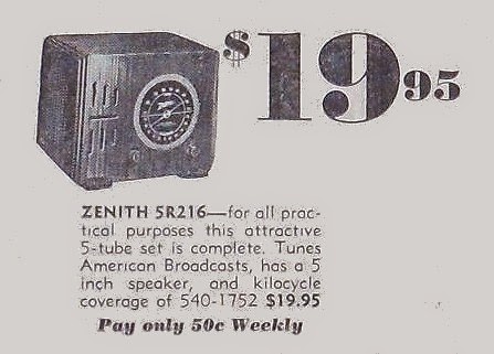 Cape Radio: Zenith 5R216 - 1938