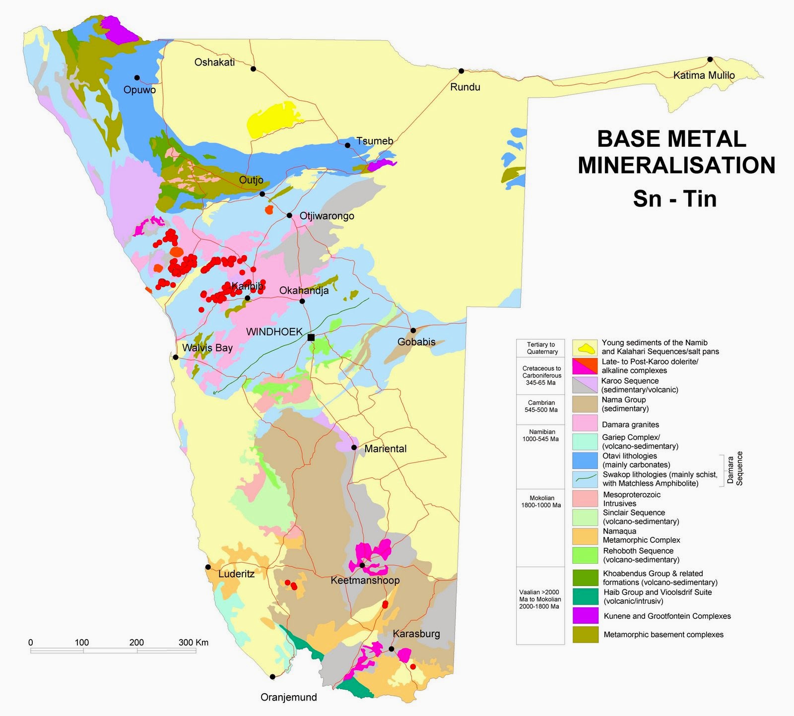 Spilpunt: Tin Mineralization in Namibia