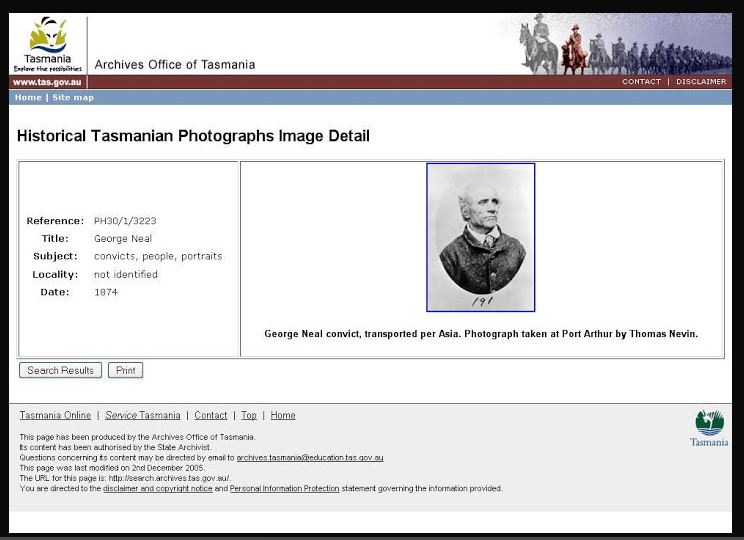 Thomas J. Nevin | Tasmanian Prisoner Photographs 1870s-1880s: Prisoners ...