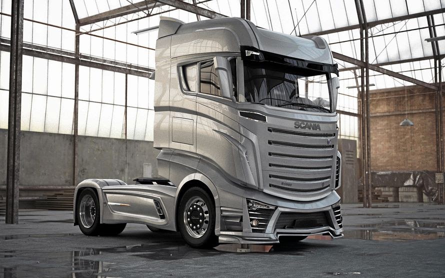 camions: SCANIA V8 i VOLVO FH16 750