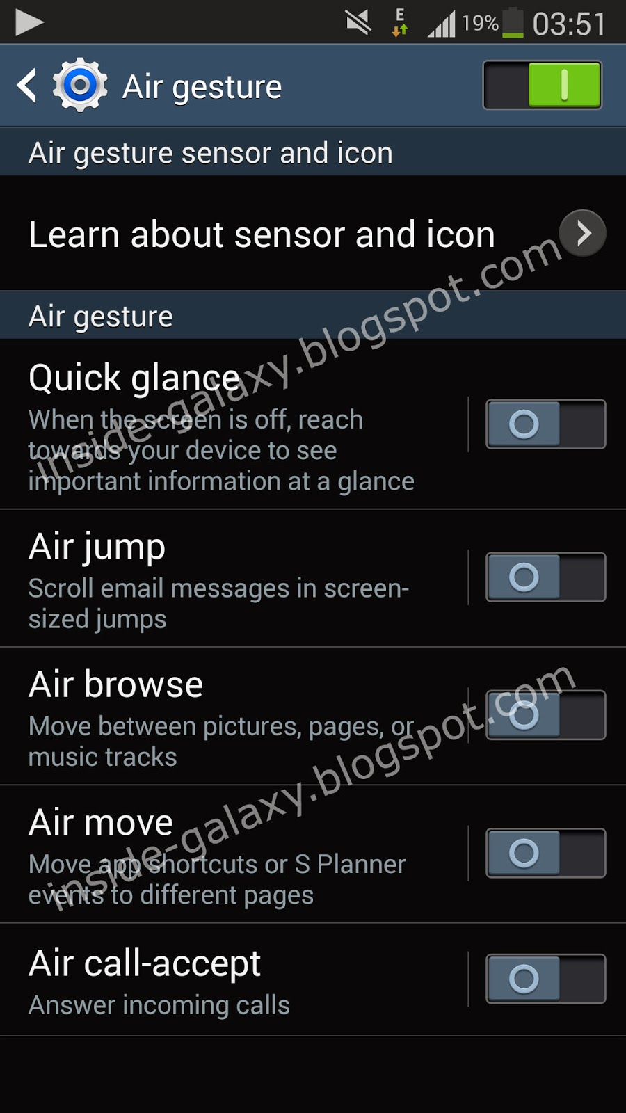 Inside Galaxy: Samsung Galaxy S4: How to Enable and Use Air Gesture