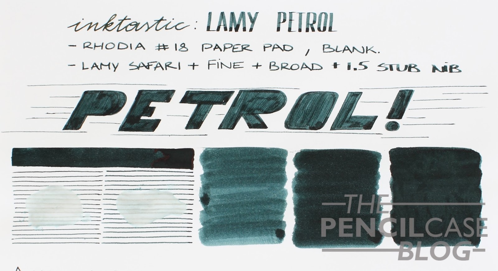 INKTASTIC: LAMY PETROL SPECIAL EDITION INK REVIEW | The Pencilcase Blog ...