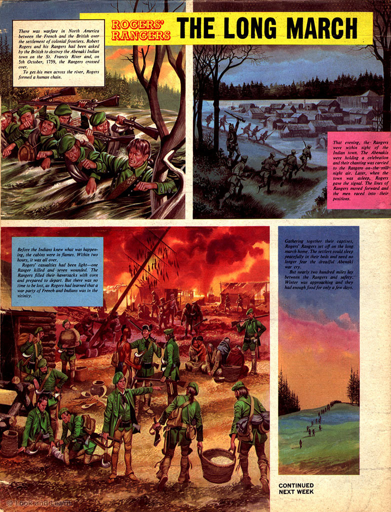 Flintlock and tomahawk: Rogers' Rangers by Ron Embleton (continued)