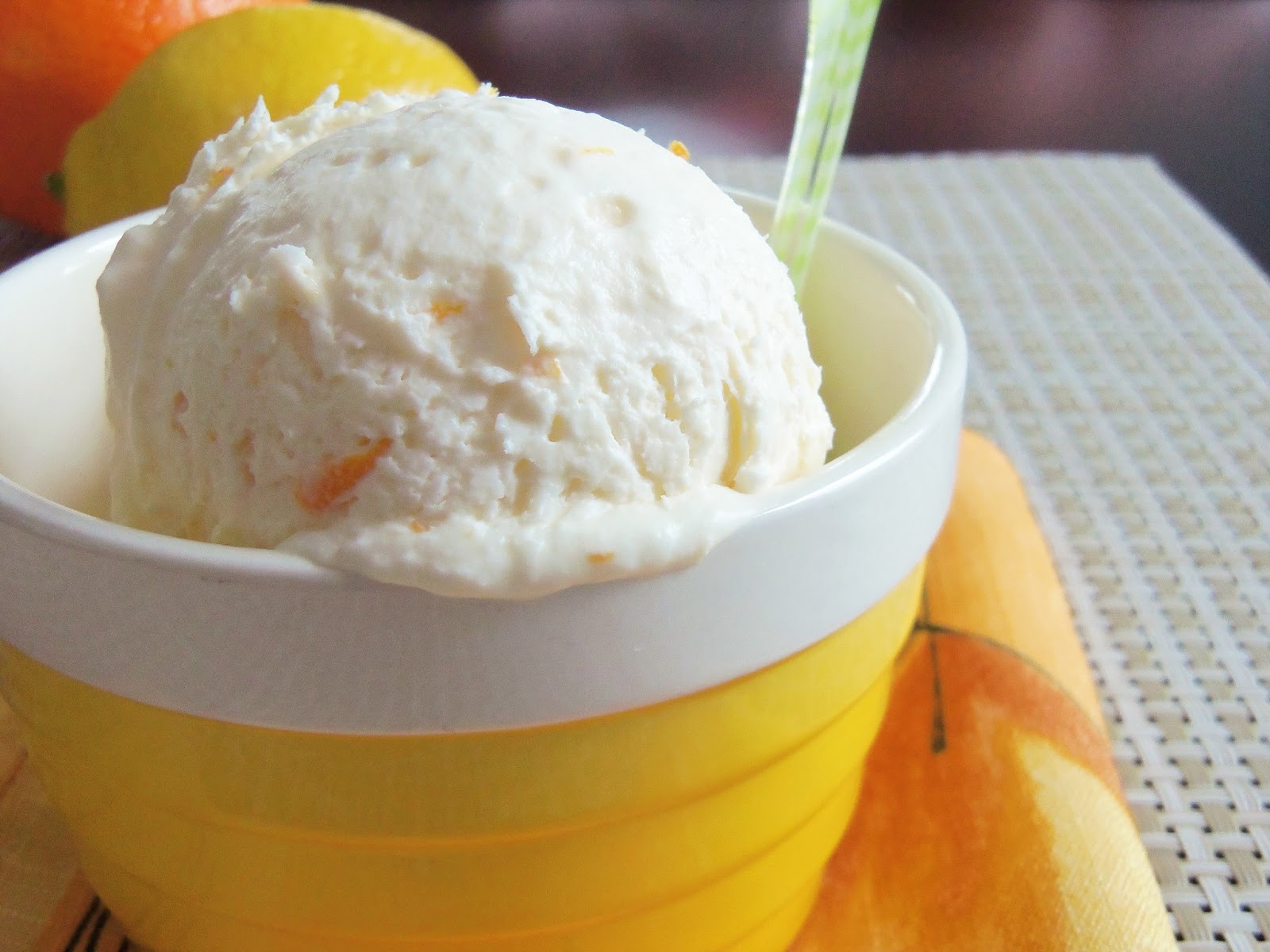 Simply Romanesco: Orange-Lemon Ice Cream