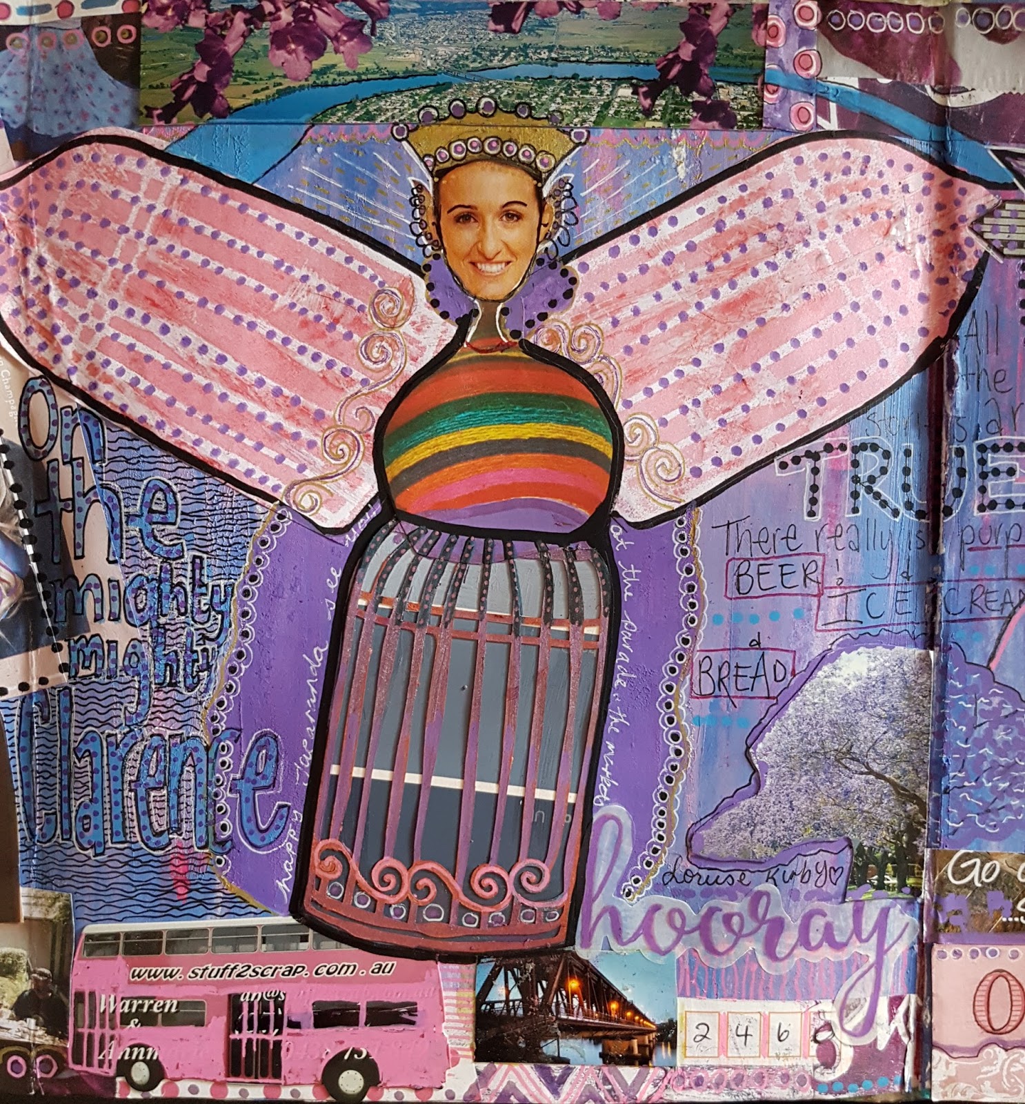 River-Girl-Healing-Arts: Art journalling in the style of Teesha Moore