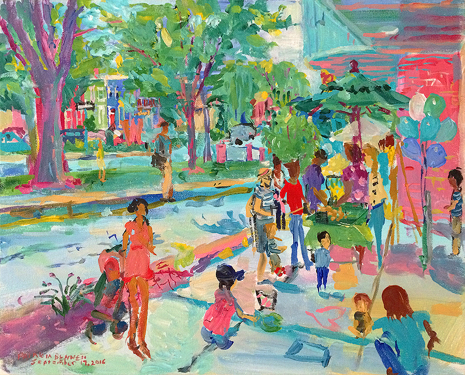 Patricia Bennett Live Event Painter: Enoch Pratt Free Library Waverly ...