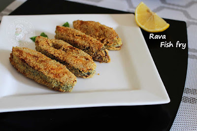 RAVA FISH FRY RECIPE - FRIED FISH RECIPE