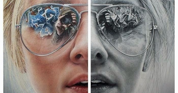 Realistic Paintings Reflected in Sunglasses by Simon Hennessy ~ amazing ...